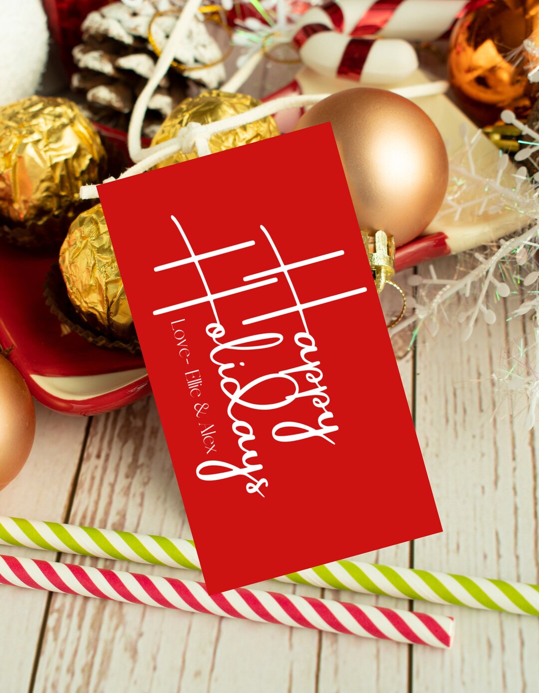 Happy Holiday Gift Tag, Christmas Gift Tags - Etsy