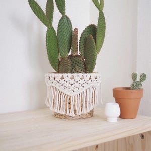 Arden / Macrame Planter Wrap / Macrame Home Decor / Macrame Pot Wraps ...