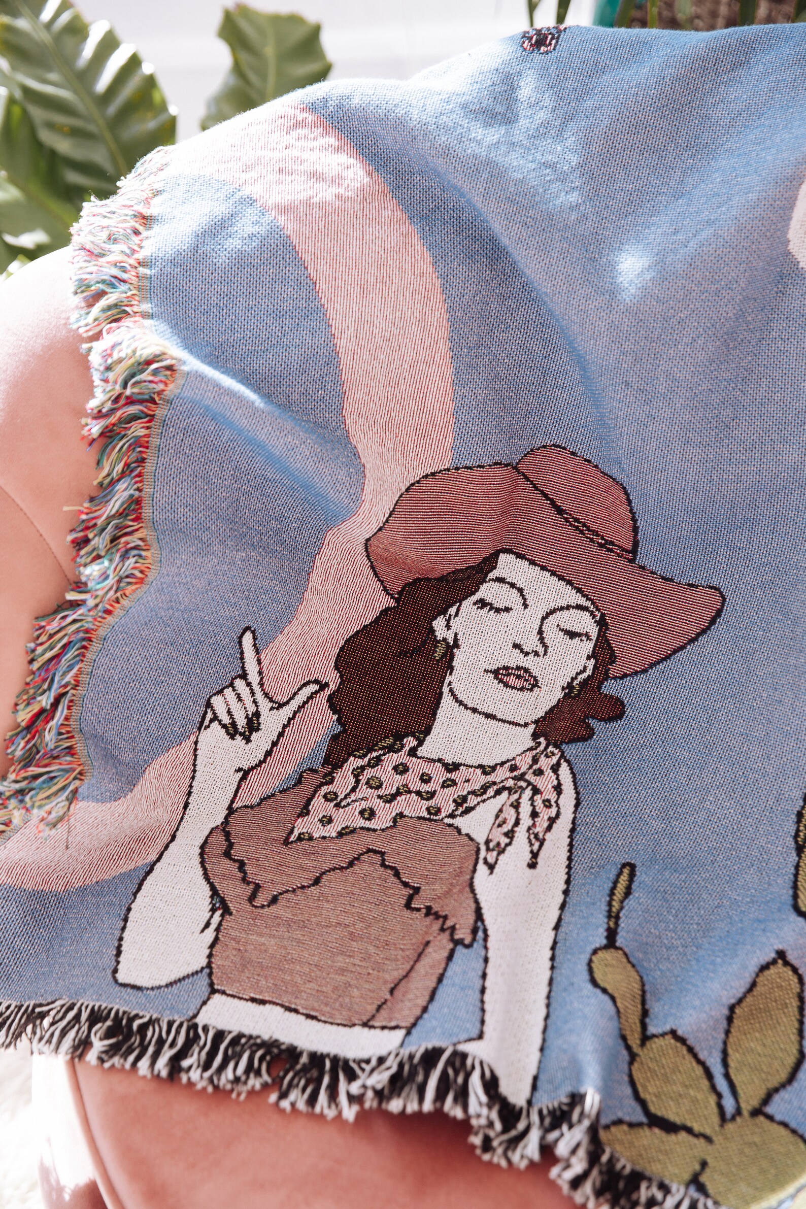 Woven Skinny Throw Blanket / Saloon Sandy - Etsy