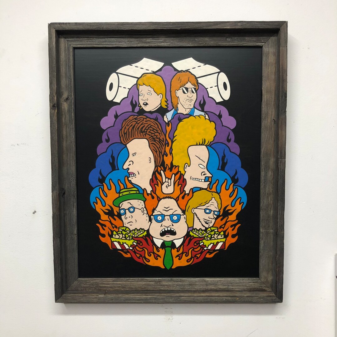 Fire! - Art From Youtube Series - Beavis & Butthead Fan Art - Etsy