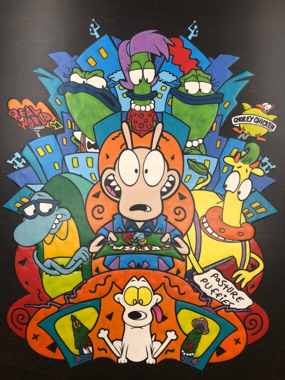 Rockos Modern Life Art Rocko's Modern Life 3D Poster W/ Glasses 3D