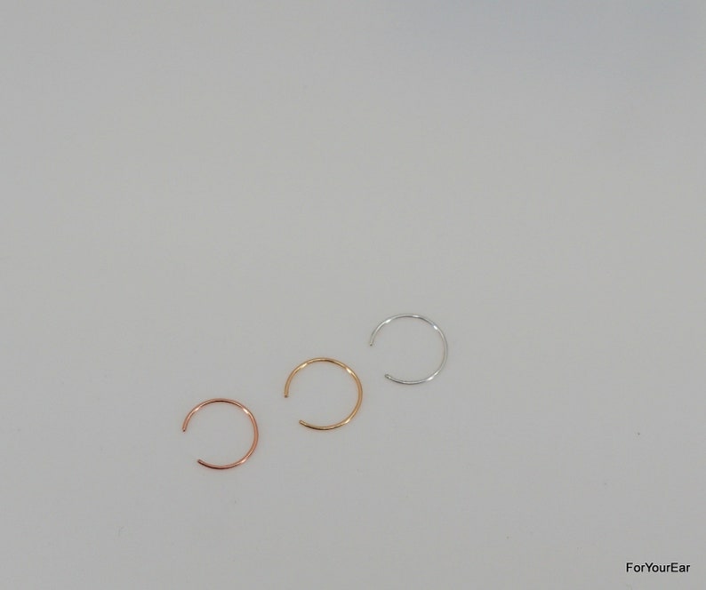 185)minimalist Thin Wire Ear Cuff, No Piercing, Gold Filled, Rose Gold ...