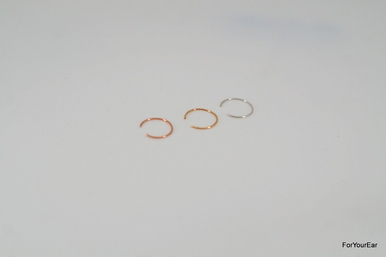 185)minimalist Thin Wire Ear Cuff, No Piercing, Gold Filled, Rose Gold ...