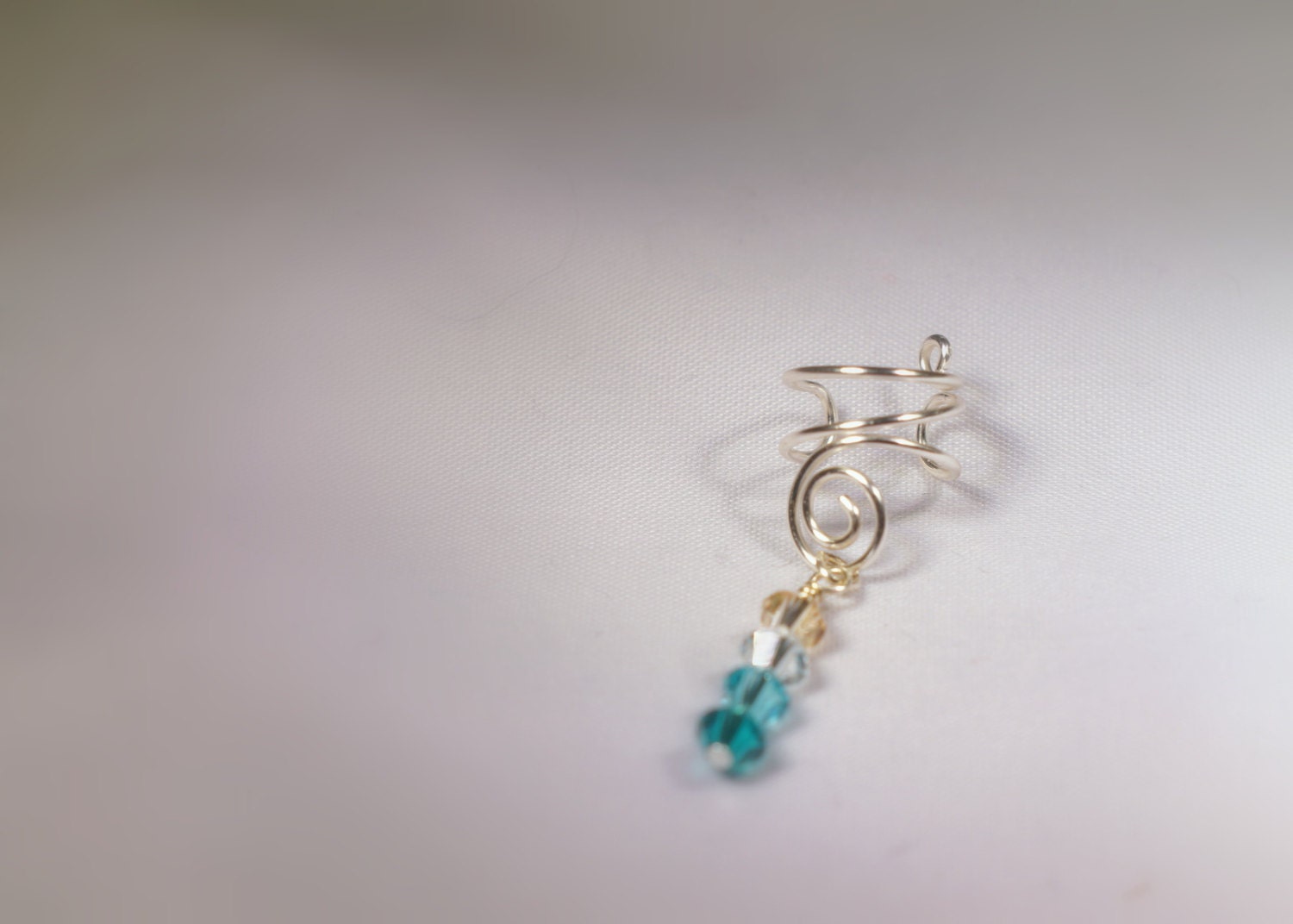 13swarovski Beads Summer Color Ear Cuff. Minimalist Ear Cuff. - Etsy