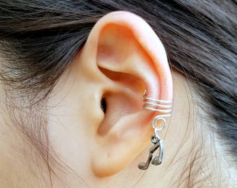 Music Note Ear Cuff | Etsy