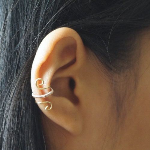 French Braid Ear Cuffs French Braid Ear Cuffs Sterling | Etsy