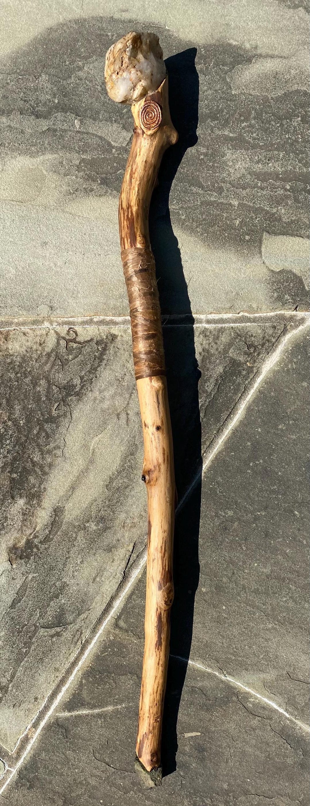 Ceremonial Scepter Handmade Wood Quartz Epidote Copper Magic - Etsy