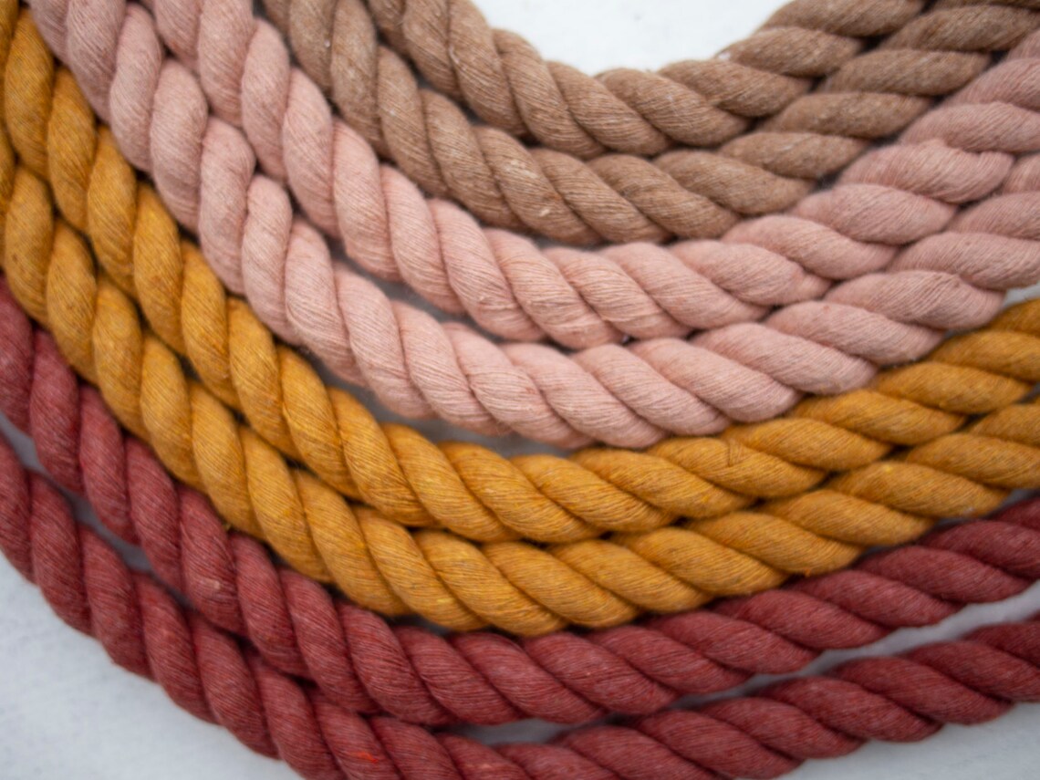 10 Mm Three Twisted Cotton Rope red Twisted High Quality - Etsy
