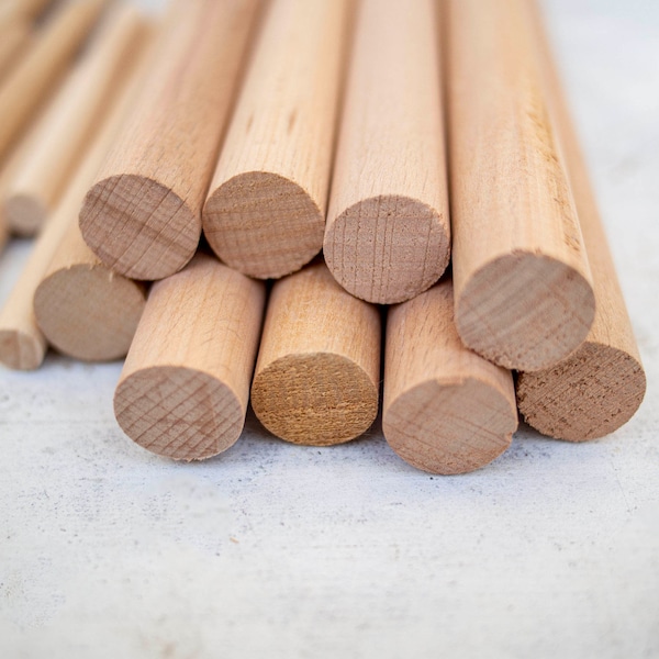 Wooden Round Sticks - Etsy