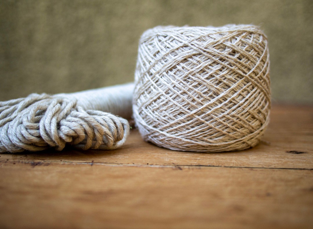 Linen Yarn Pure Flax Yarn Flax Linen Raw Linen Yarn - Etsy