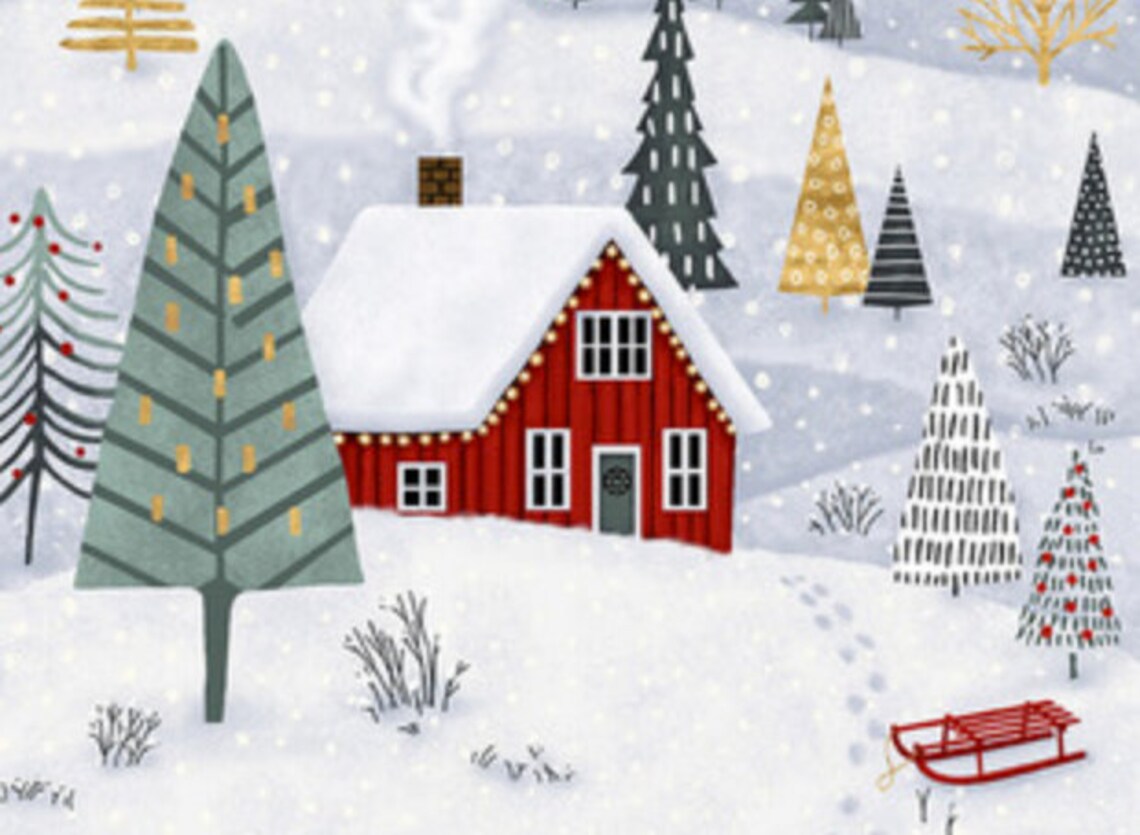 Snowy Magic Panel - Etsy