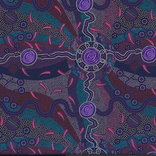 Lillup Dreaming Purple an Authentic Aboriginal Fabric - Etsy