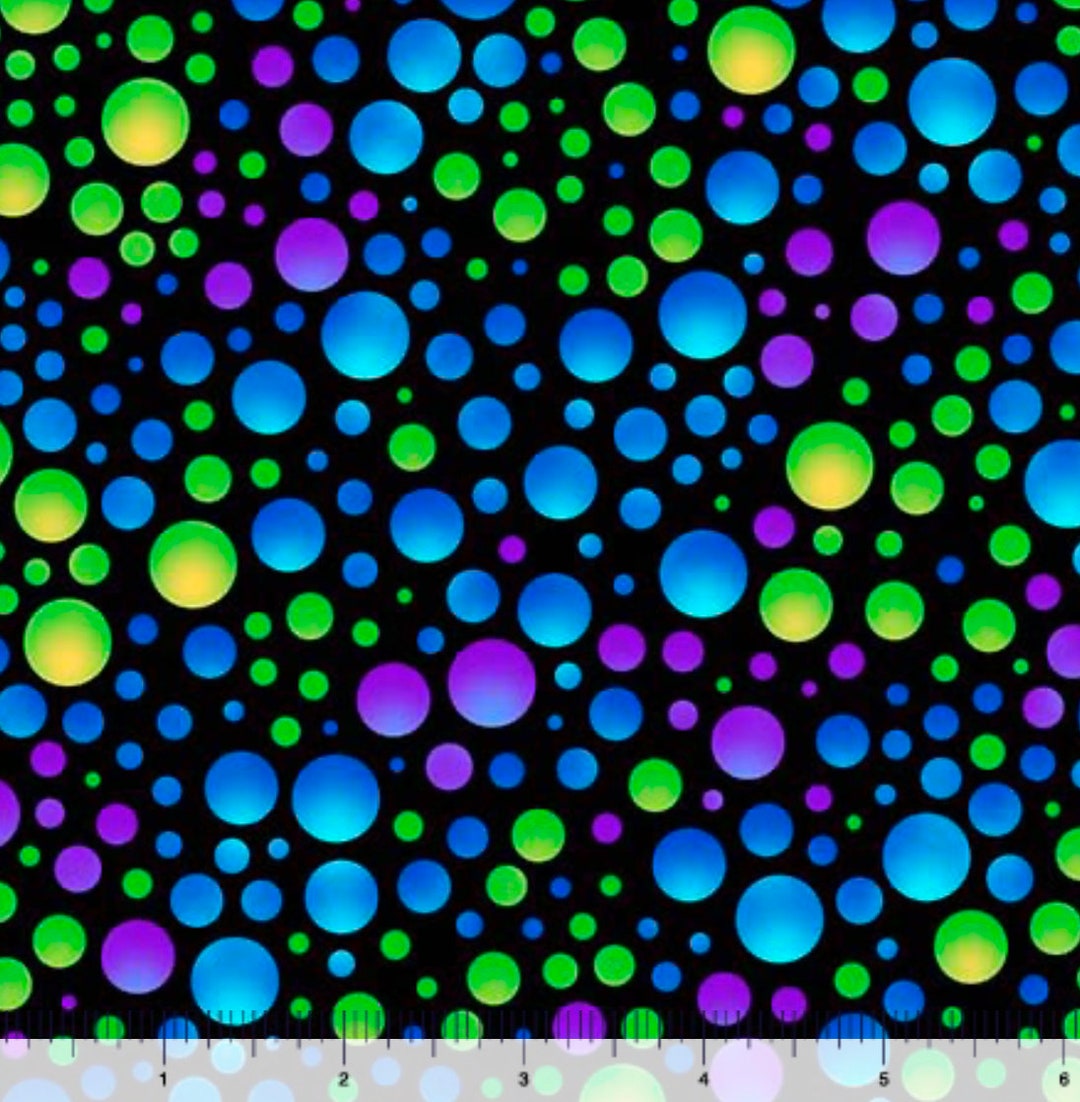 Lots of Dots on Black - Etsy