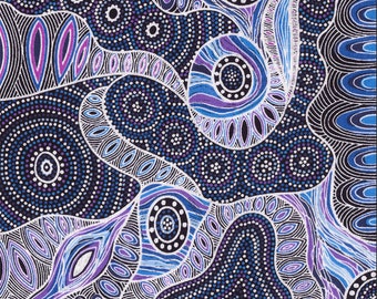 Sandhill Purple an Authentic Aboriginal Fabric - Etsy