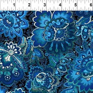 Resplendent Bloom, Blue - Etsy