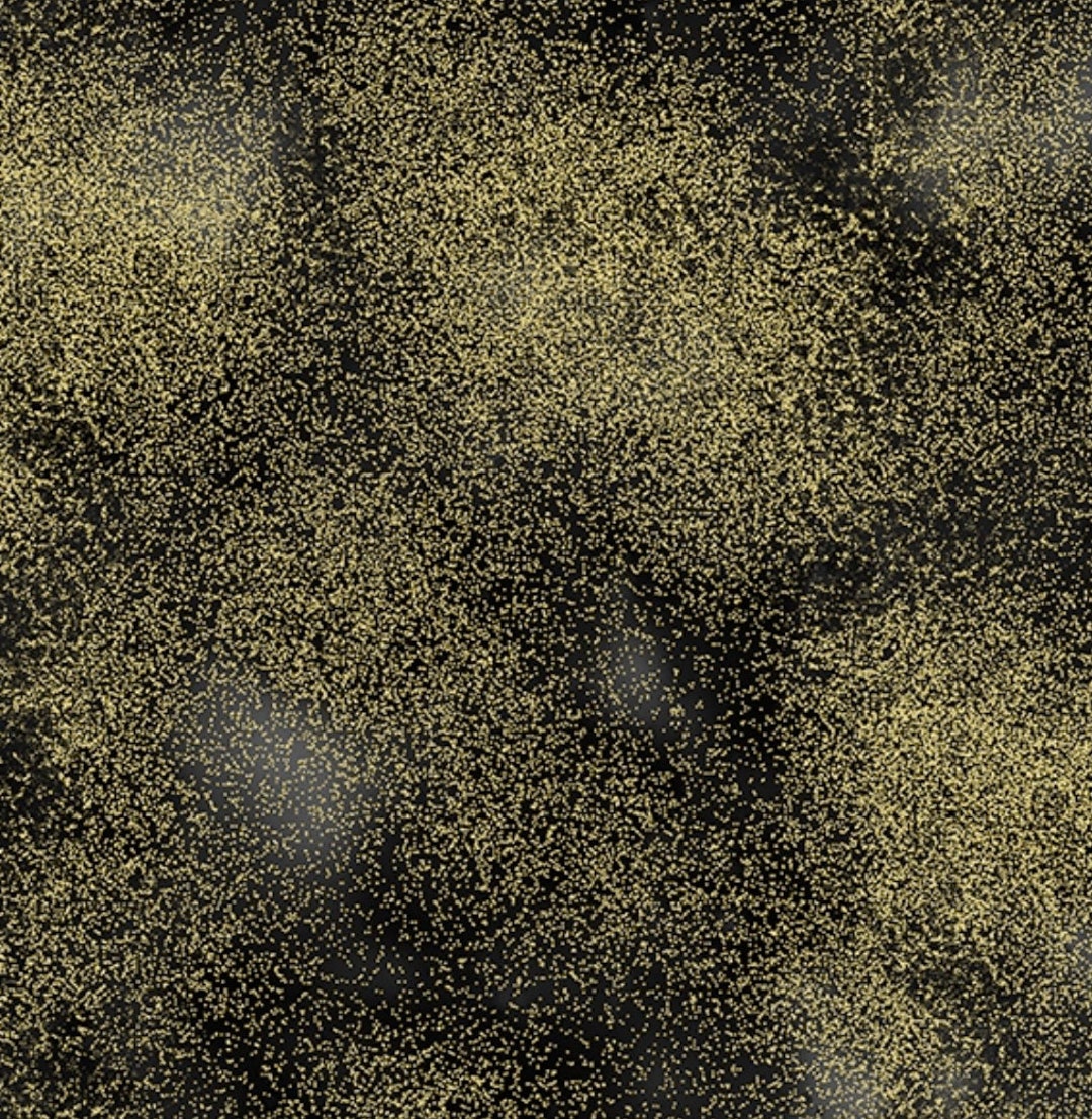 Cosmic Skies, Black and Gold - Etsy