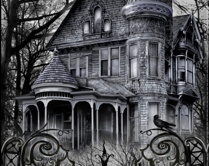 Haunted House Panel - Etsy