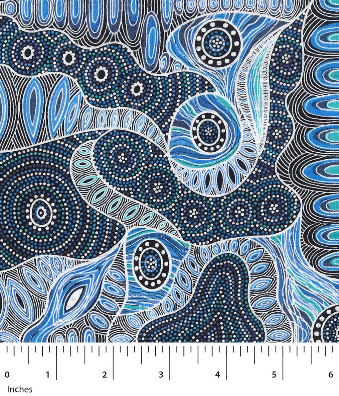 Regeneration, Blue, an Authentic Aboriginal Fabric - Etsy