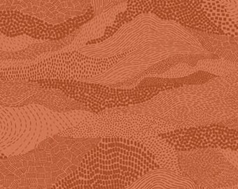 Elements 92009-36 Dark Copper Rust Fabric Rust Landscape Figo Fabric ...