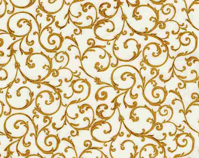 Gold Scrolls on Cream - Etsy