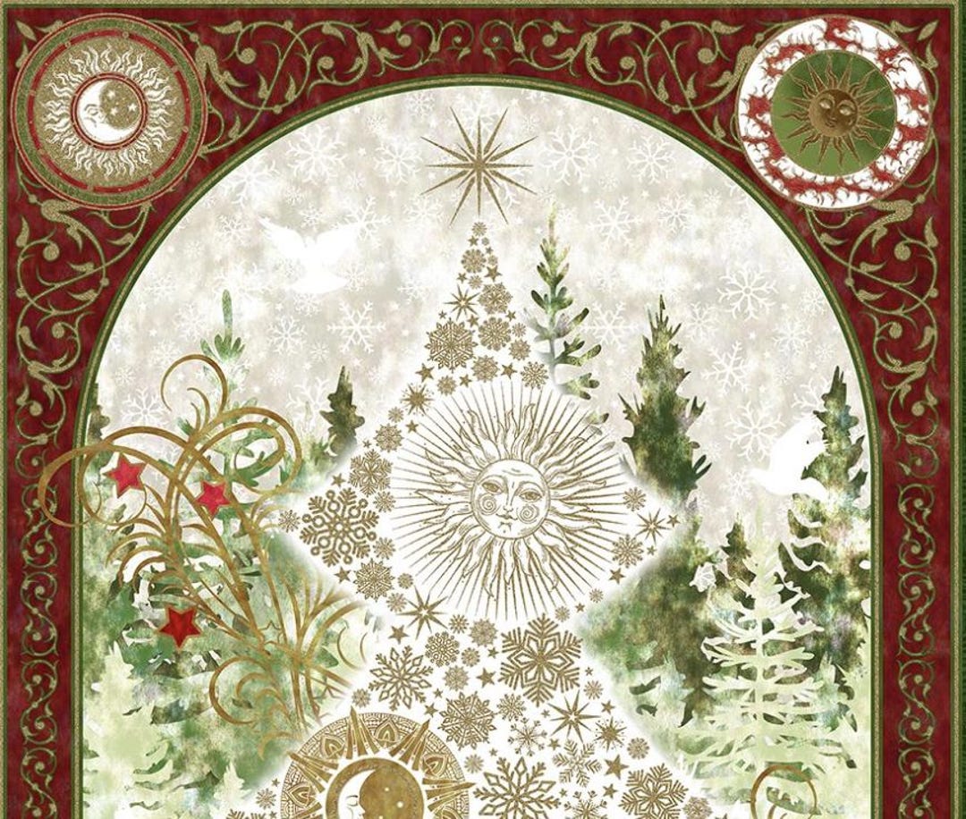 Winter Solstice II, Sun Tree Panel - Etsy