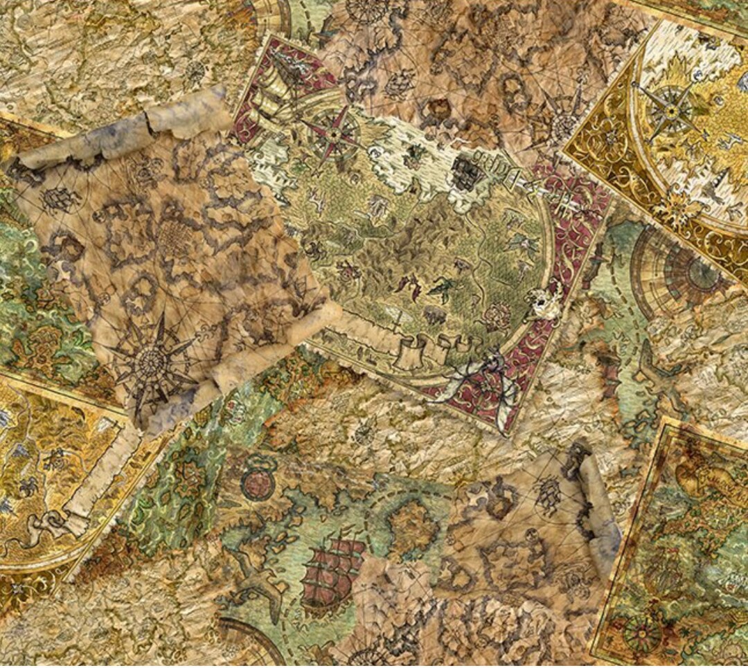 Fantasy Map, Multi - Etsy