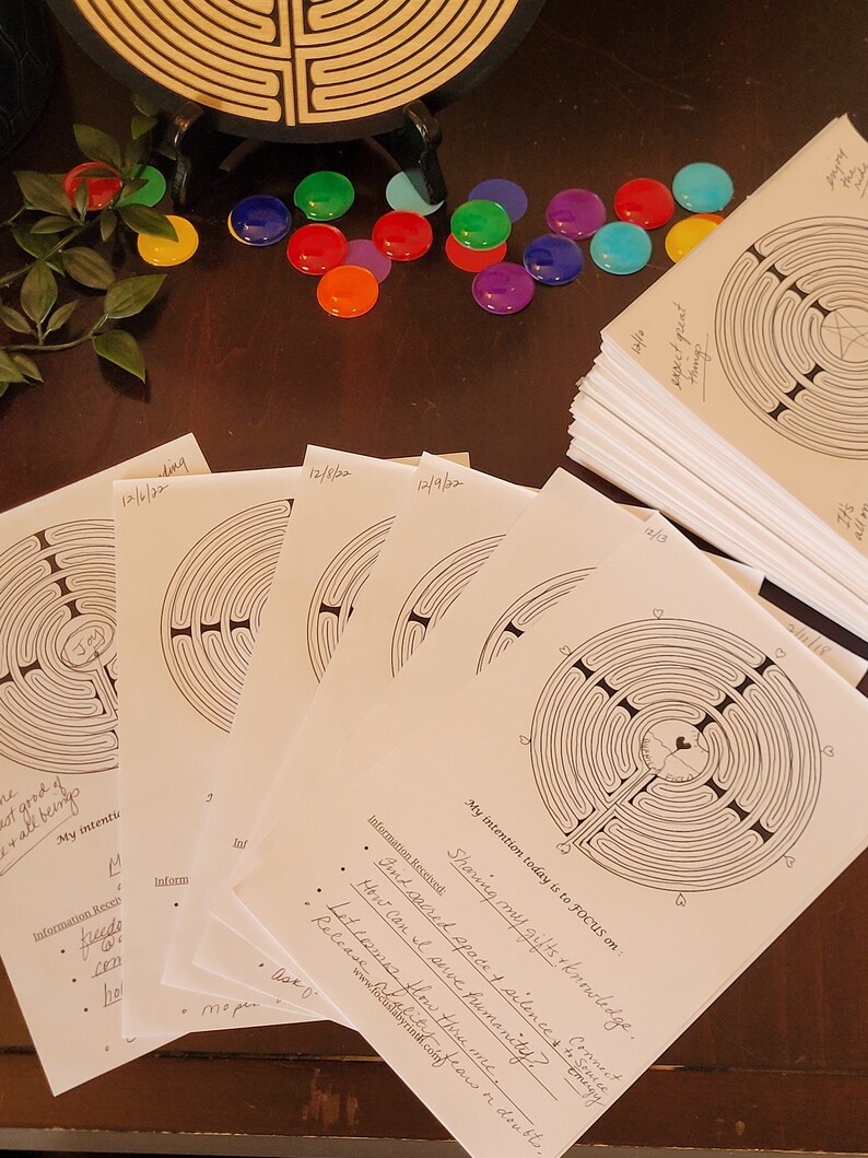 Focus Labyrinth Notepads - Etsy