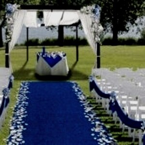 Royal Blue Aisle & Event Runner 50 Ft L X 38" W Puncture Resistant ...