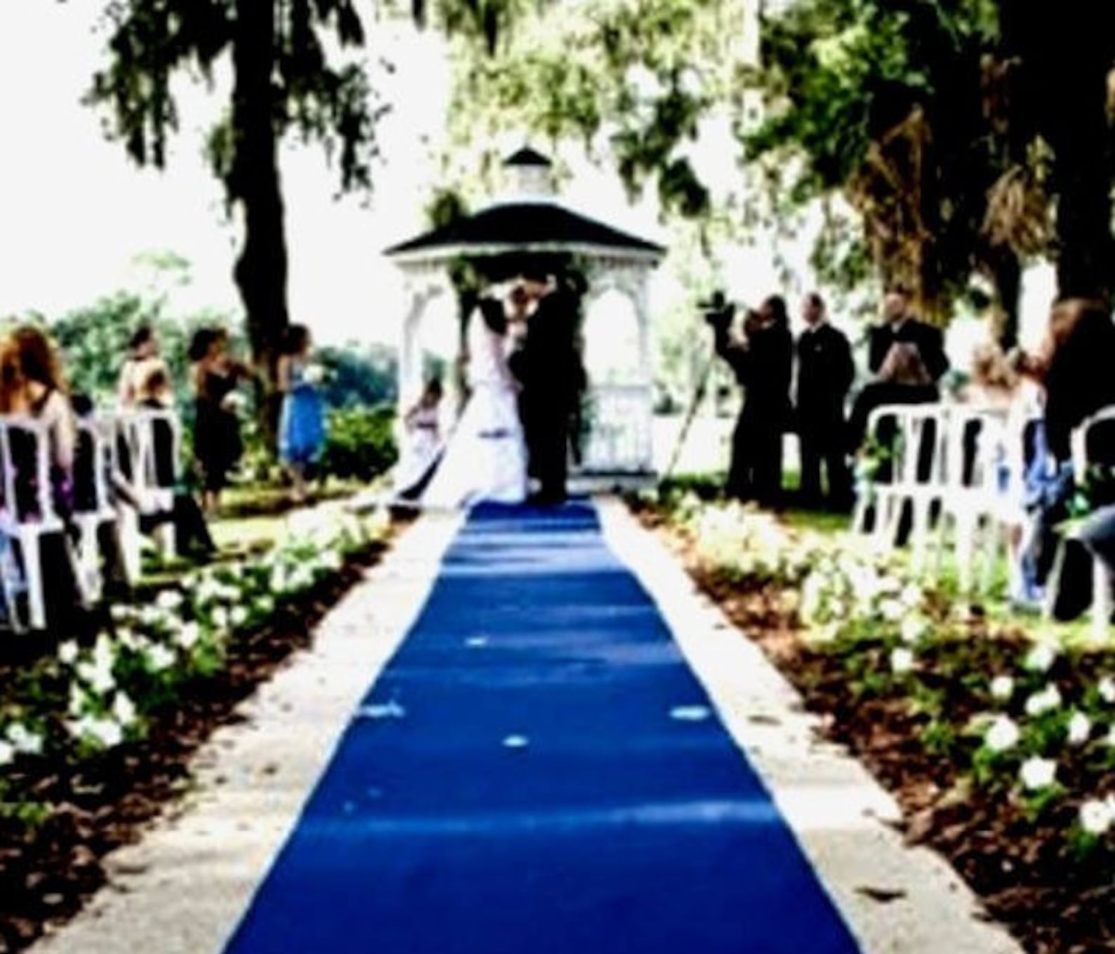 Royal Blue Aisle & Event Runner 50 Ft L X 38" W Puncture Resistant ...