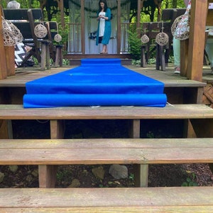 Royal Blue Aisle Runner ~ Choose 50' or 100' Long ~ Puncture Resistant ...