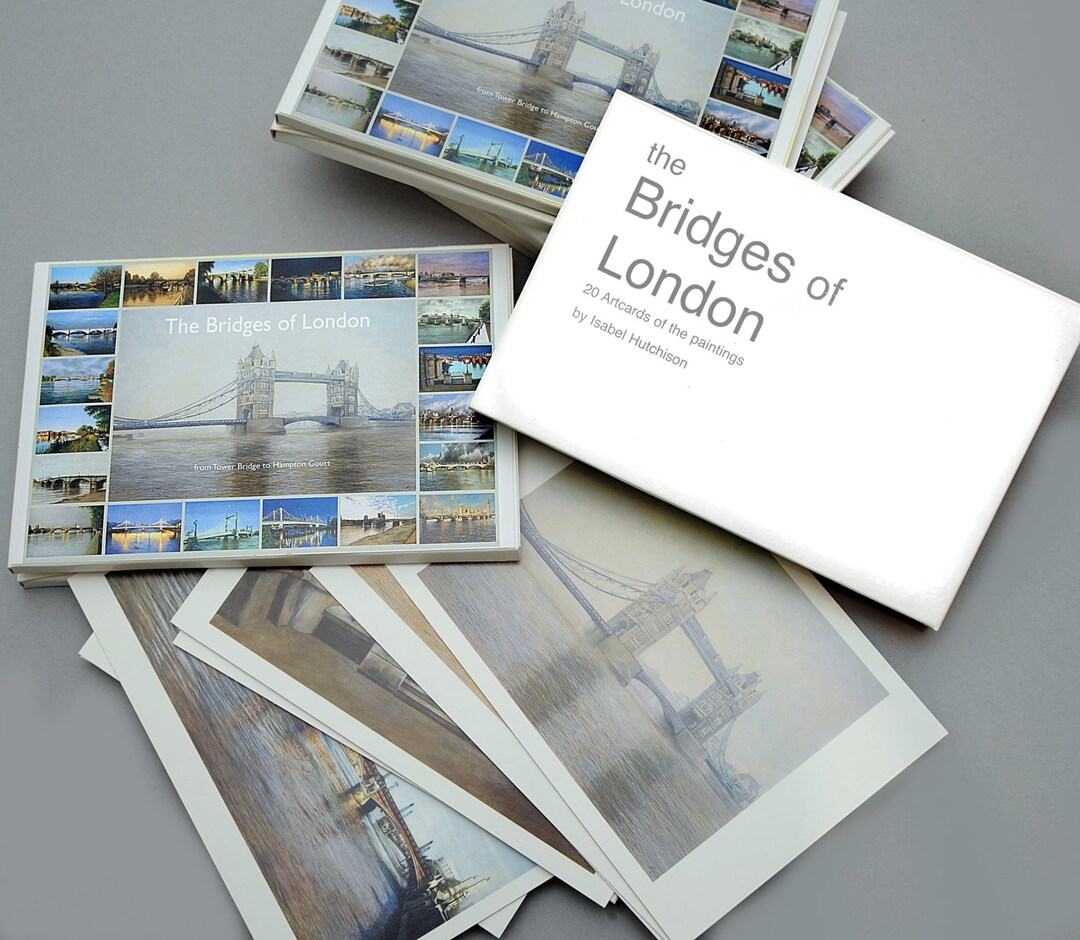 The Bridges of London Postcard Pack of 20 Cards - Etsy