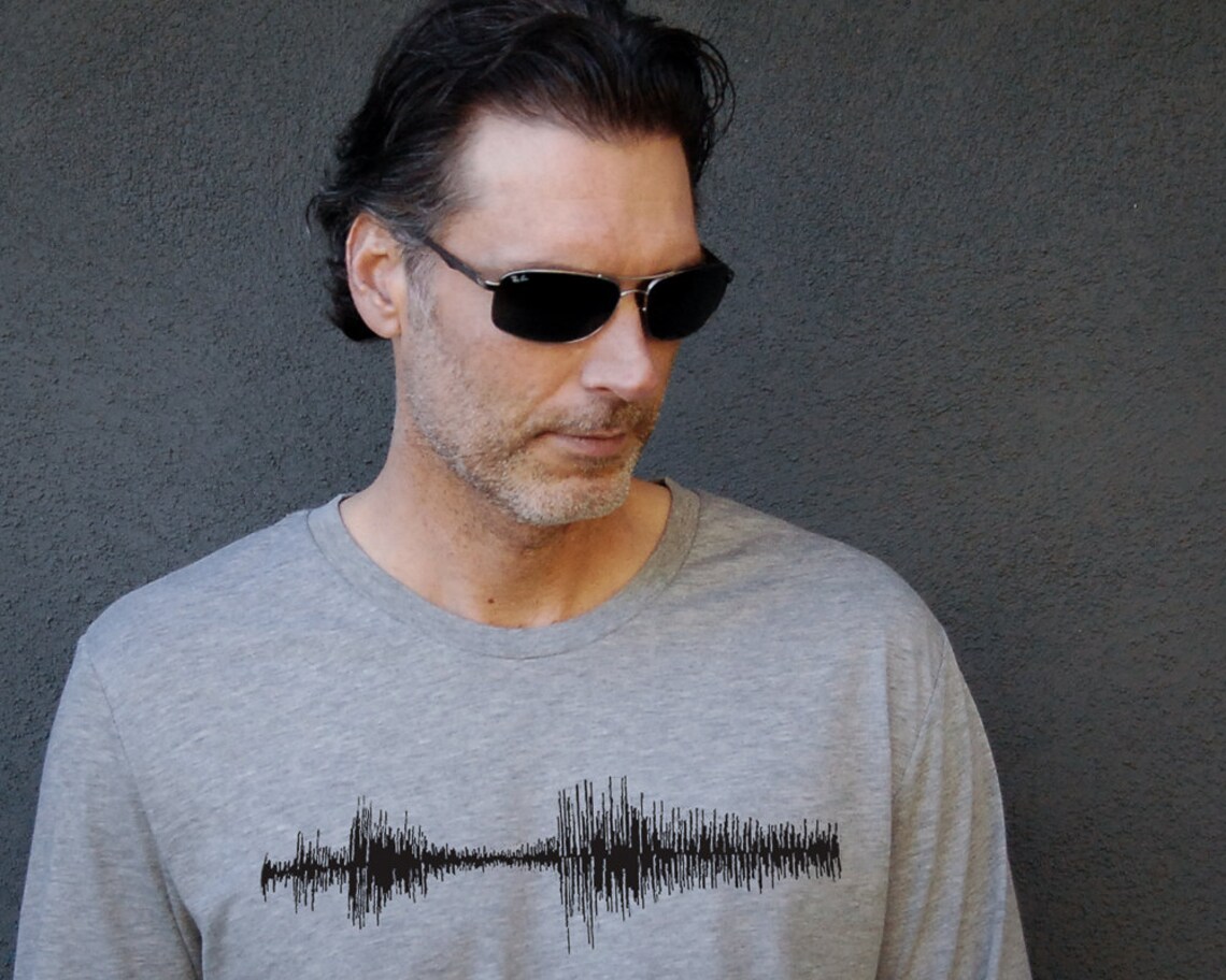 Led Zeppelin Soundwave Men's Long Sleeve T-shirt, Music Inspired - Etsy