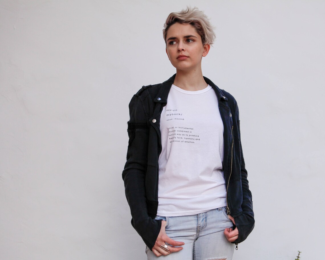 Music Definition Tee- Kult Designs-white Alternative Apparel-music ...