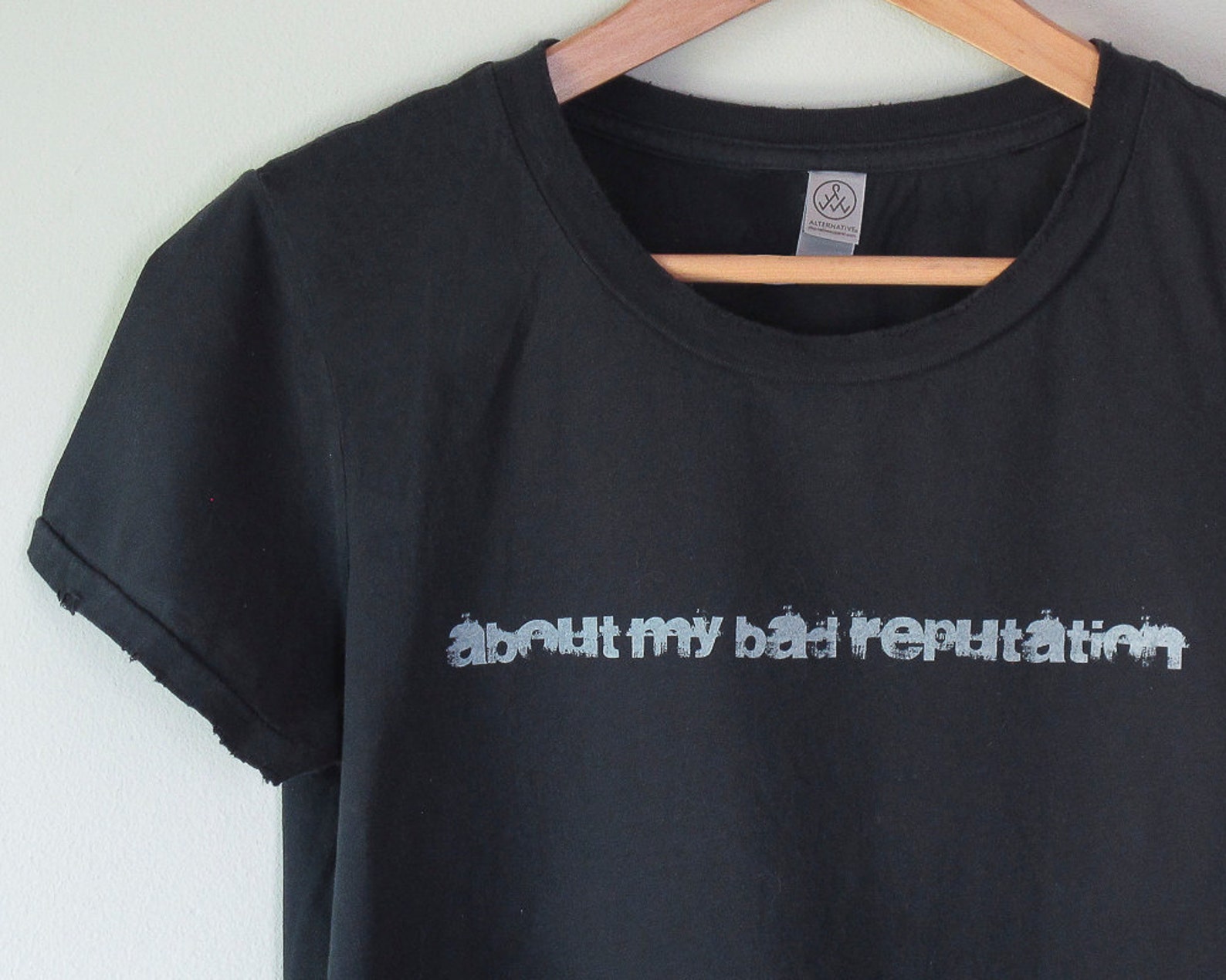 Women's Bad Reputation Tee- Kult Designs-black Alternative Apparel Gift ...