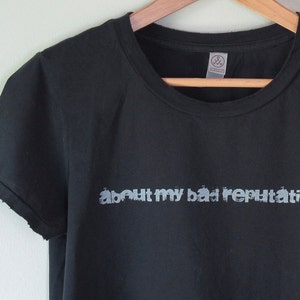Women's Bad Reputation Tee- Kult Designs-black Alternative Apparel Gift ...