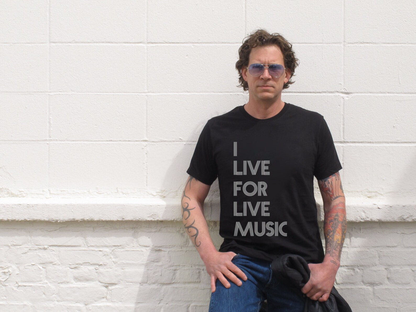 I Live for Live Music Graphic T-shirt, 100% Cotton Tee - Etsy