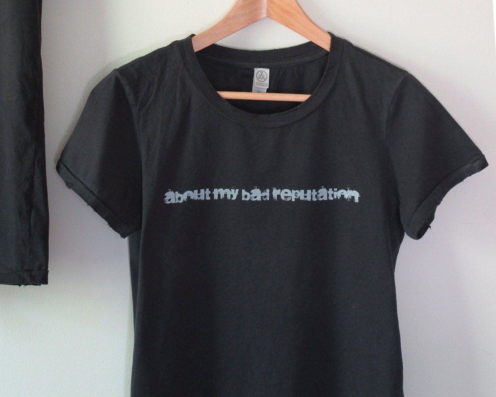 Women's Bad Reputation Tee- Kult Designs-black Alternative Apparel Gift ...