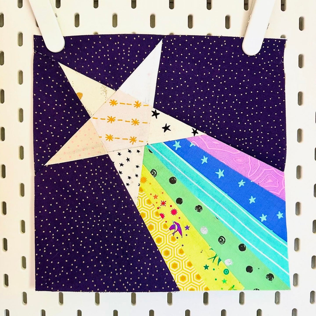 FPP Perseid Block Shooting Star Paper Pieced Quilt Block - Etsy