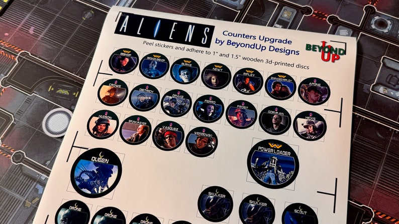Counter Stickers Upgrade for Aliens Board Game (PDF) - Etsy