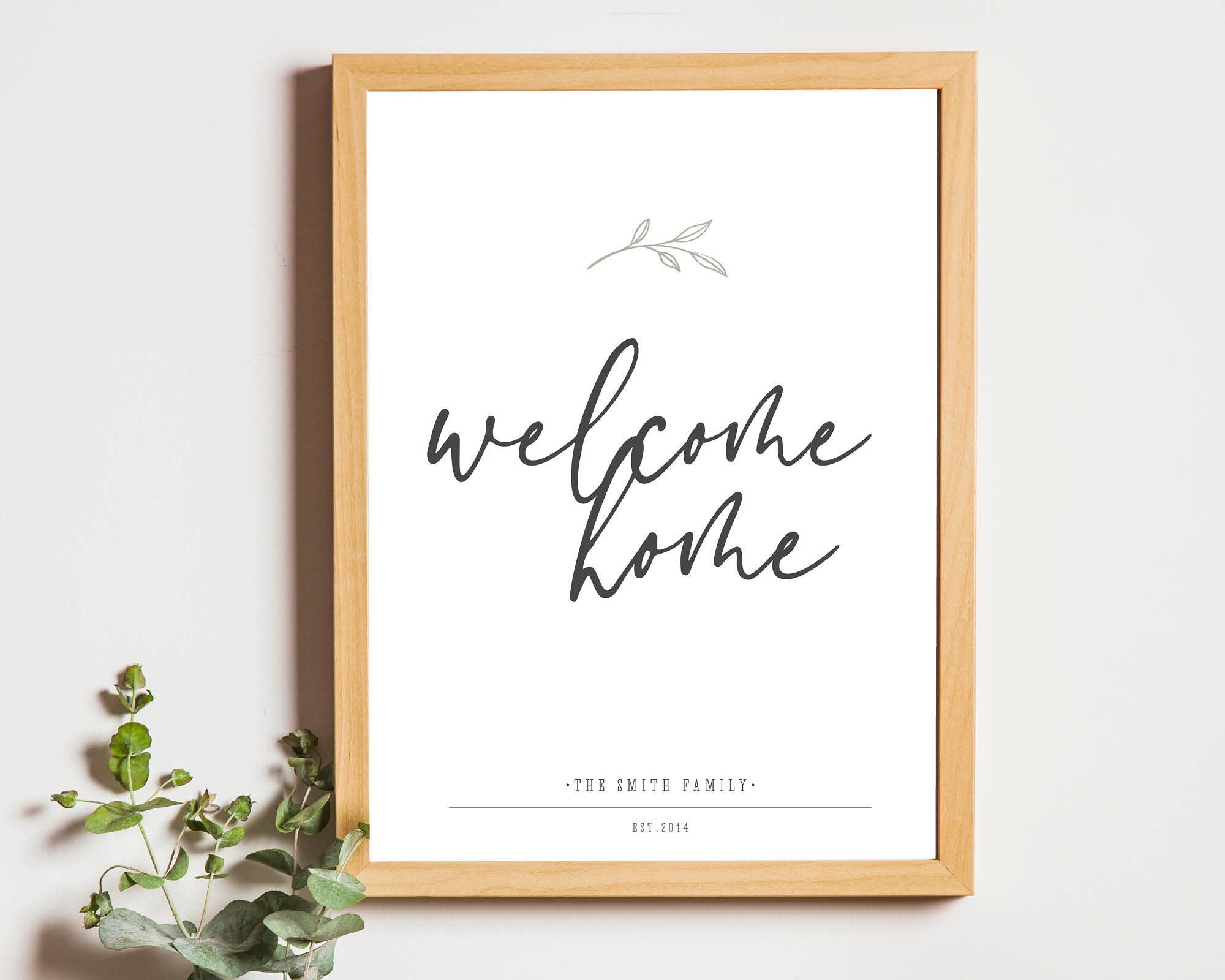 Welcome Home Customized Digital Print - Etsy