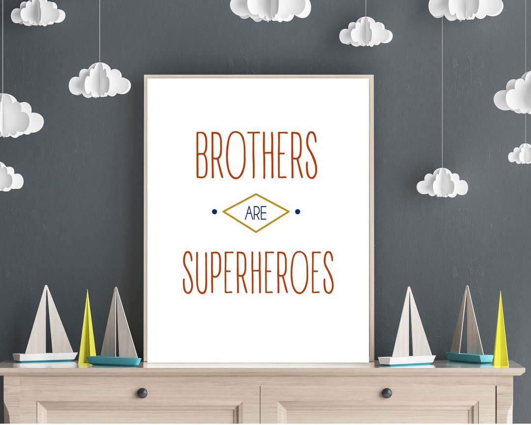 Brothers Are Superheroes Digital Print - Etsy