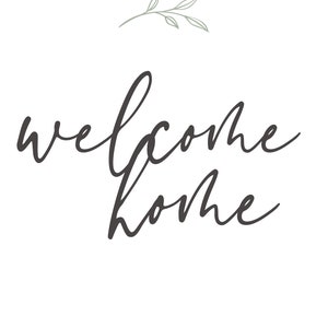 Welcome Home Customized Digital Print - Etsy