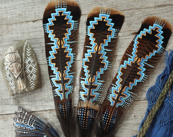 Aztec Sky.:. One Painted Feather/smudging/ceremony/prayer//blessing ...