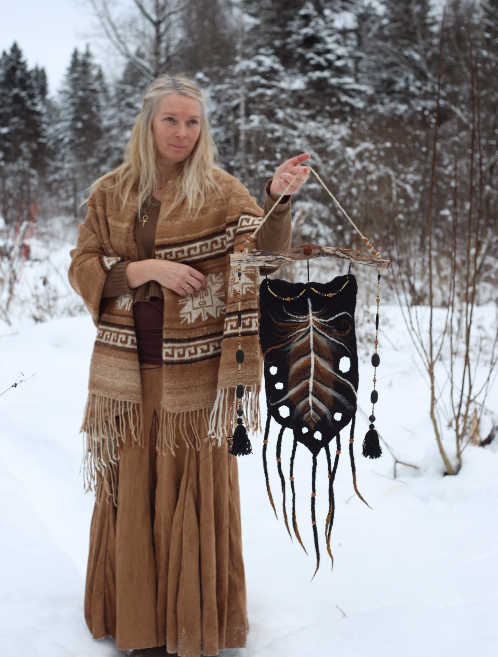 Night Feather.:. Peace Feather Shield Art Wall/felt Merino Wool/altar ...