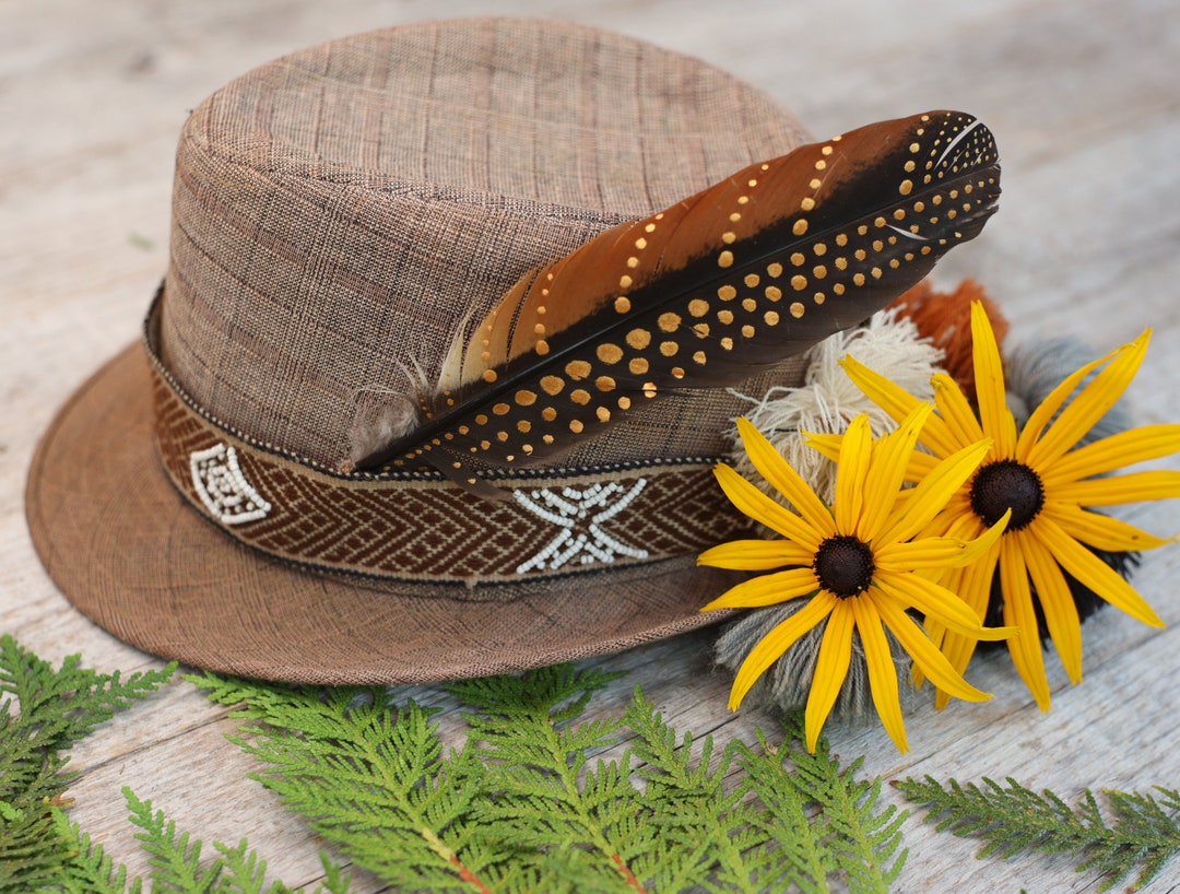 Hat Feather .:. One Painted Feather for Your Hat//rooster Feather ...