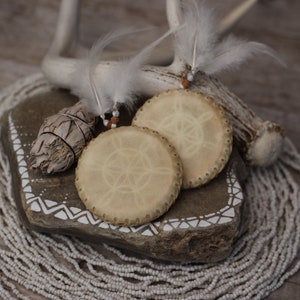 Ancient Soul.:. Deer Rawhide Shaker/hand Shaker and Feathers/spirit ...