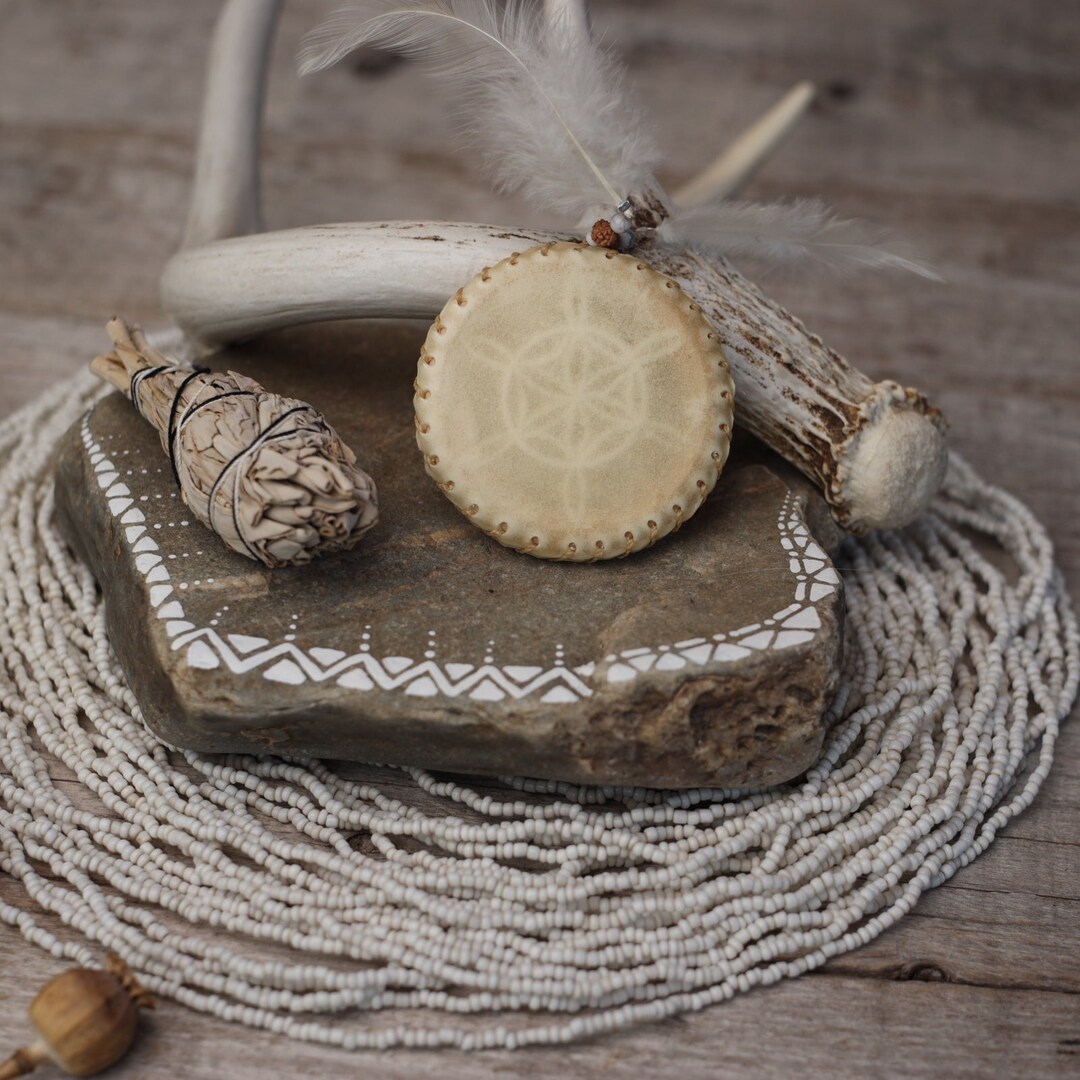 Ancient Soul.:. Deer Rawhide Shaker/hand Shaker and Feathers/spirit ...