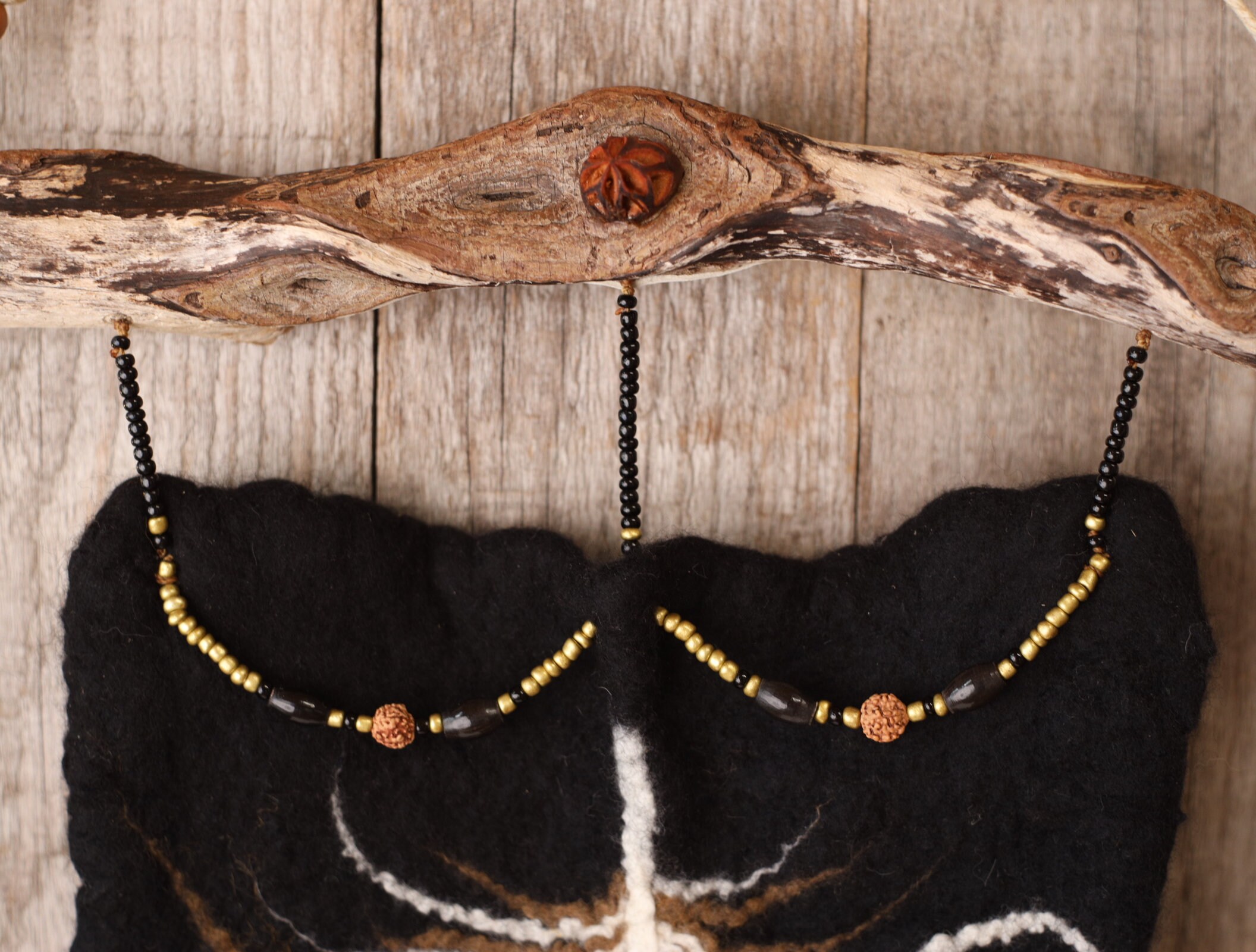 Night Feather.:. Peace Feather Shield Art Wall/felt Merino Wool/altar ...