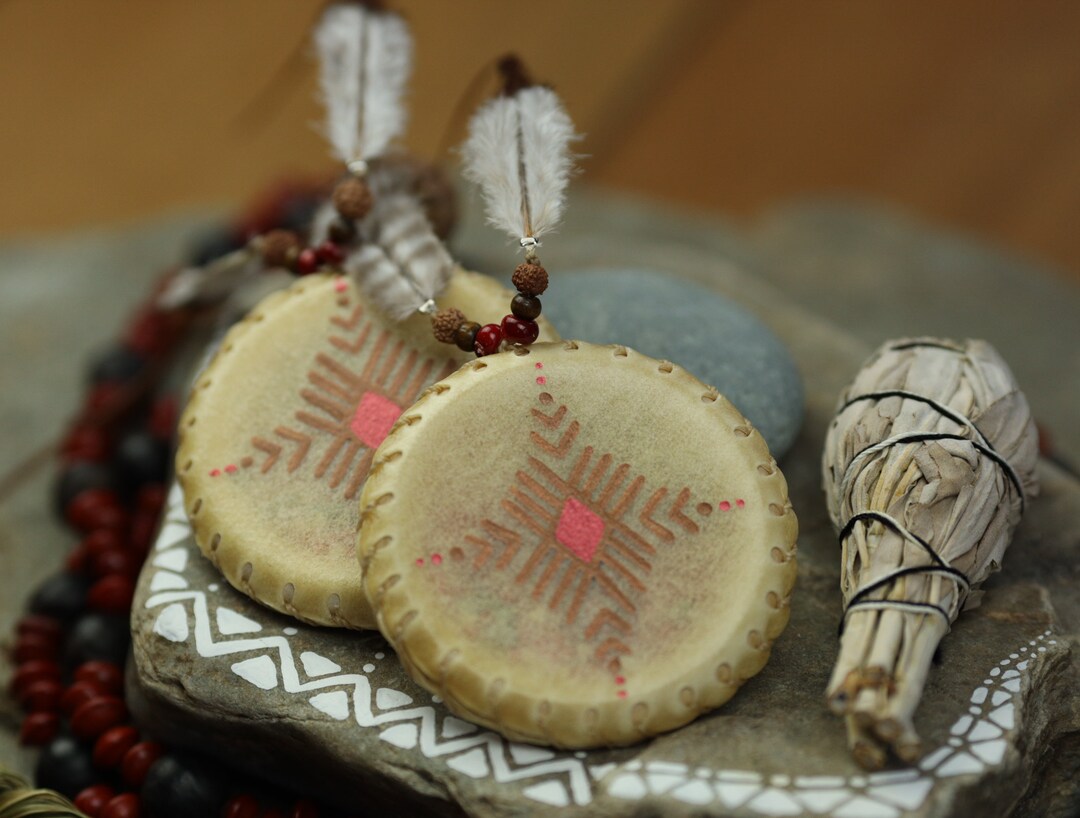 Cosmic Heart .:. Small Hand Shaker/deer Rawhide Shaker//palm Rattle ...