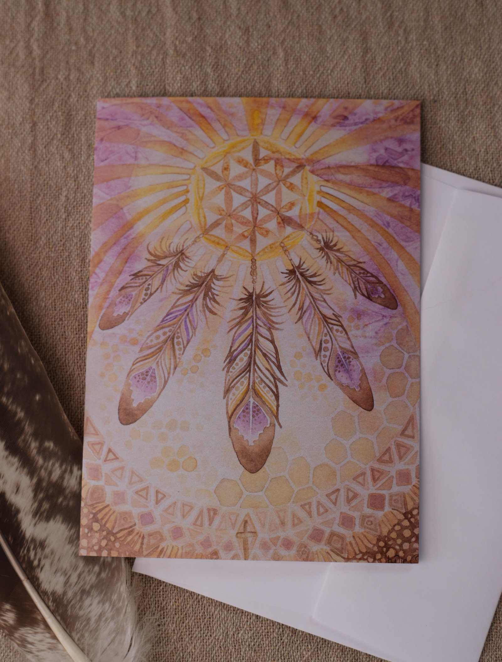 HOLDING THE LIGHT Cards Series From My Original Paintings//5 Pack Cards ...